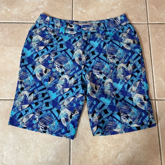 Sunice | Shorts | Sunice Blue And Black Geo Womens Golf Shorts | Poshmark